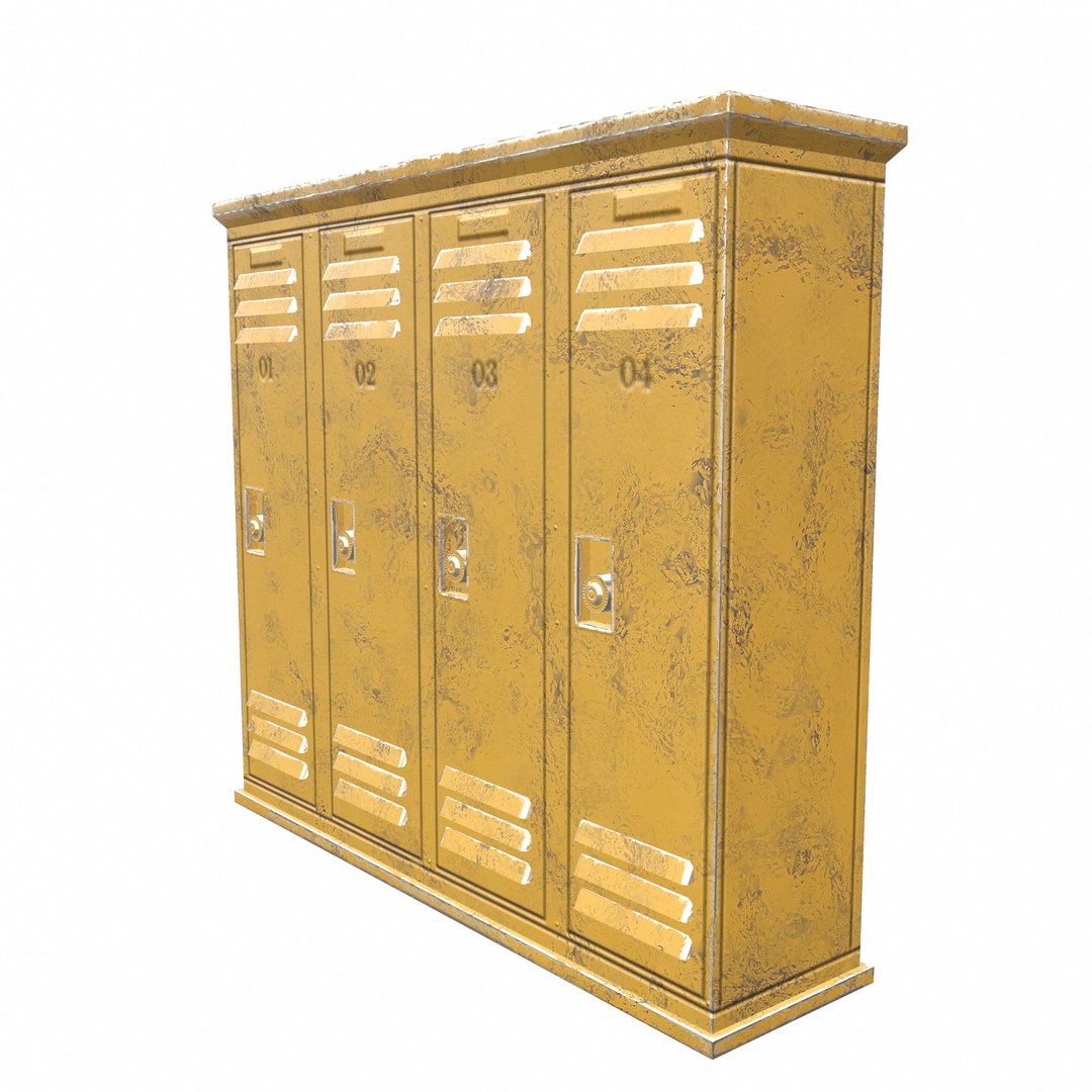 3D Lockers05 Pbr Low-poly - TurboSquid 1586781