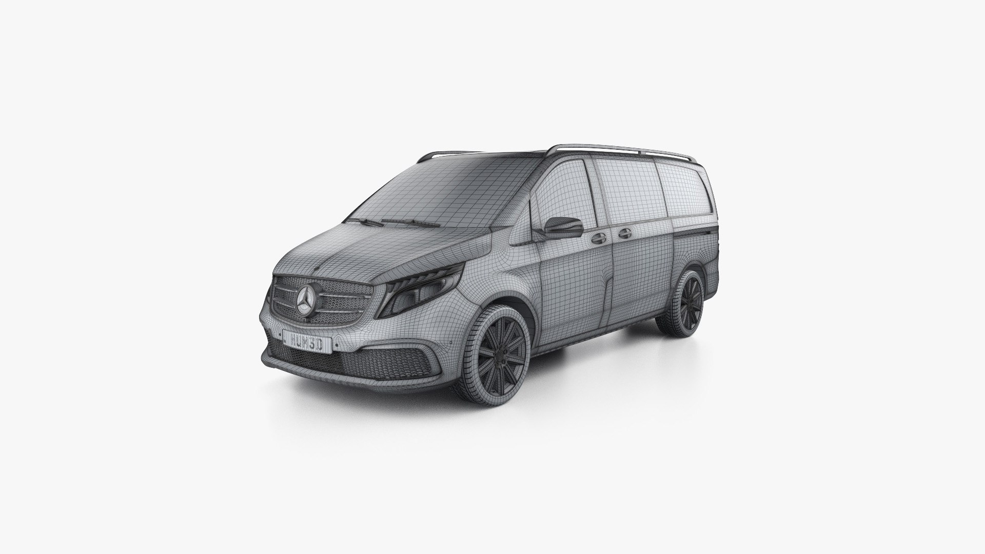 Mercedes-Benz V-class Exclusive Line 2019 3D Model - TurboSquid 2013663