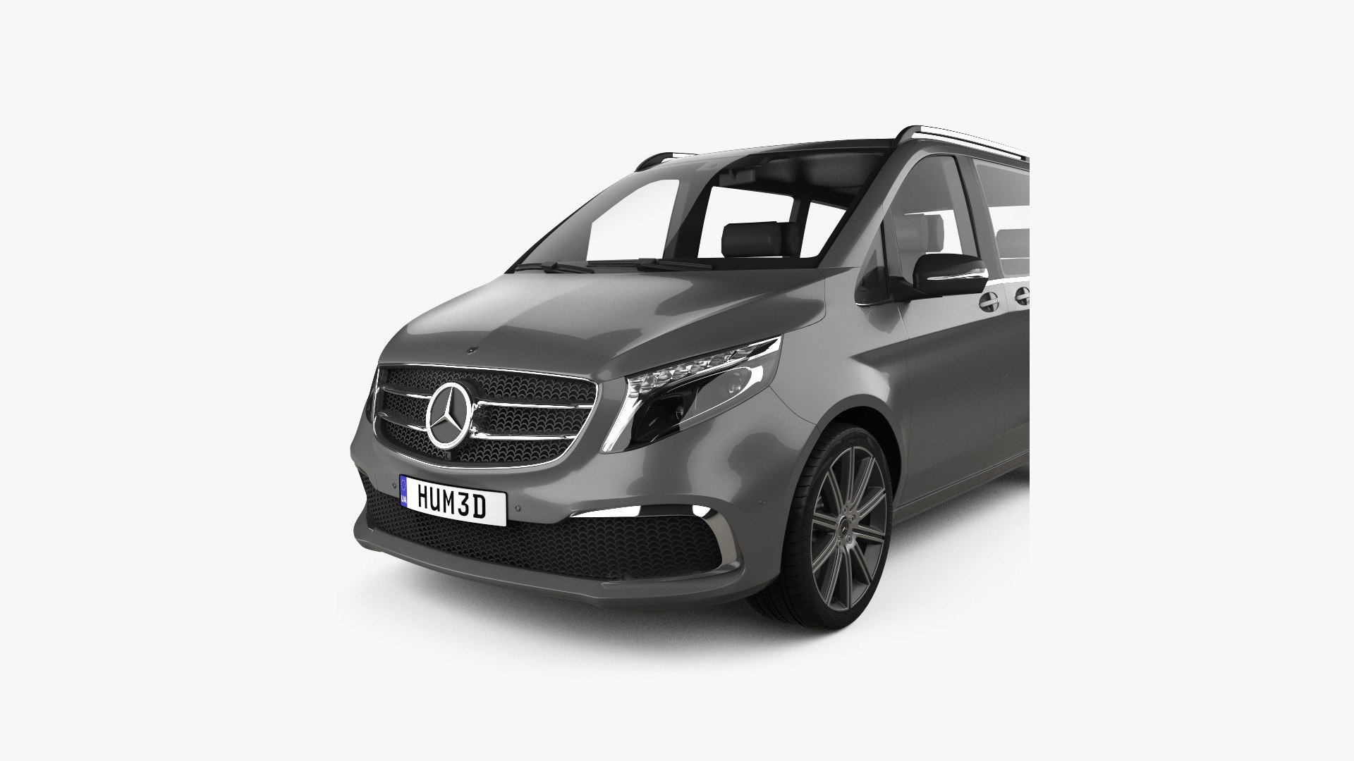 Mercedes-Benz V-class Exclusive Line 2019 3D Model - TurboSquid 2013663