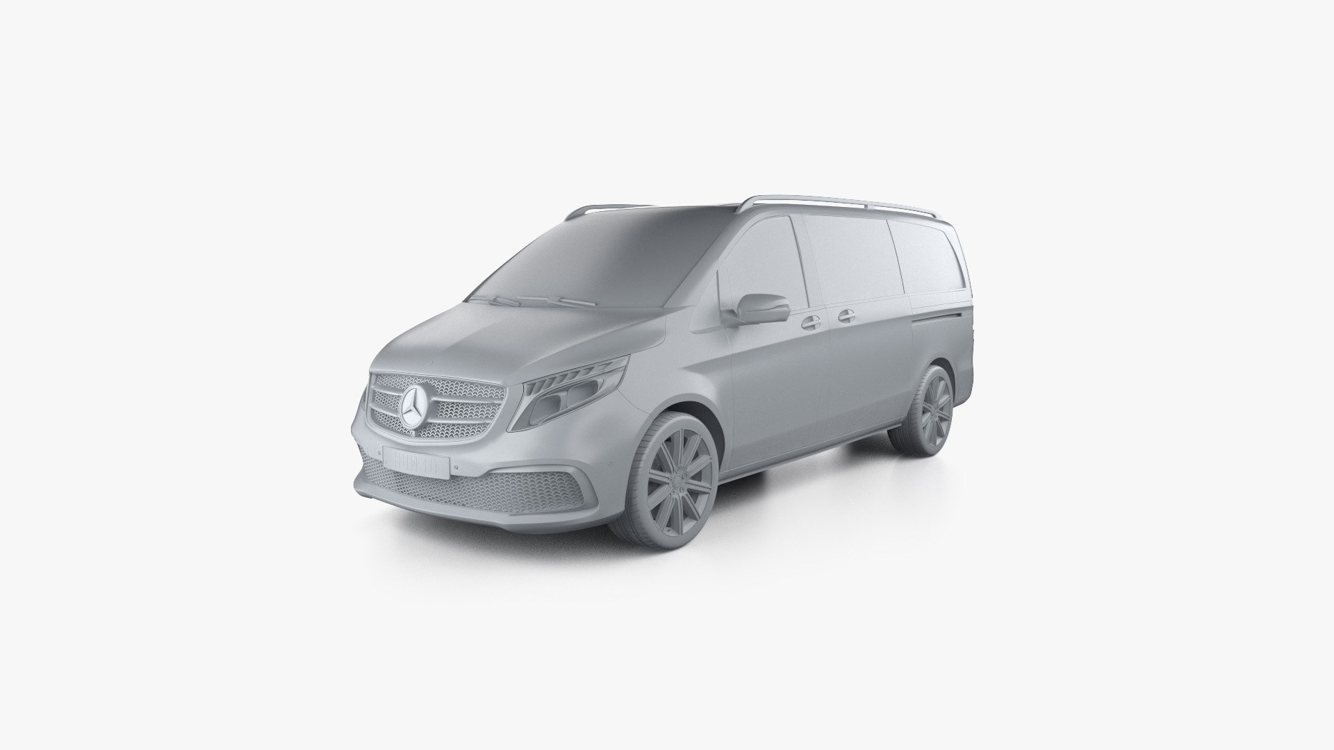 Mercedes-Benz V-class Exclusive Line 2019 3D Model - TurboSquid 2013663