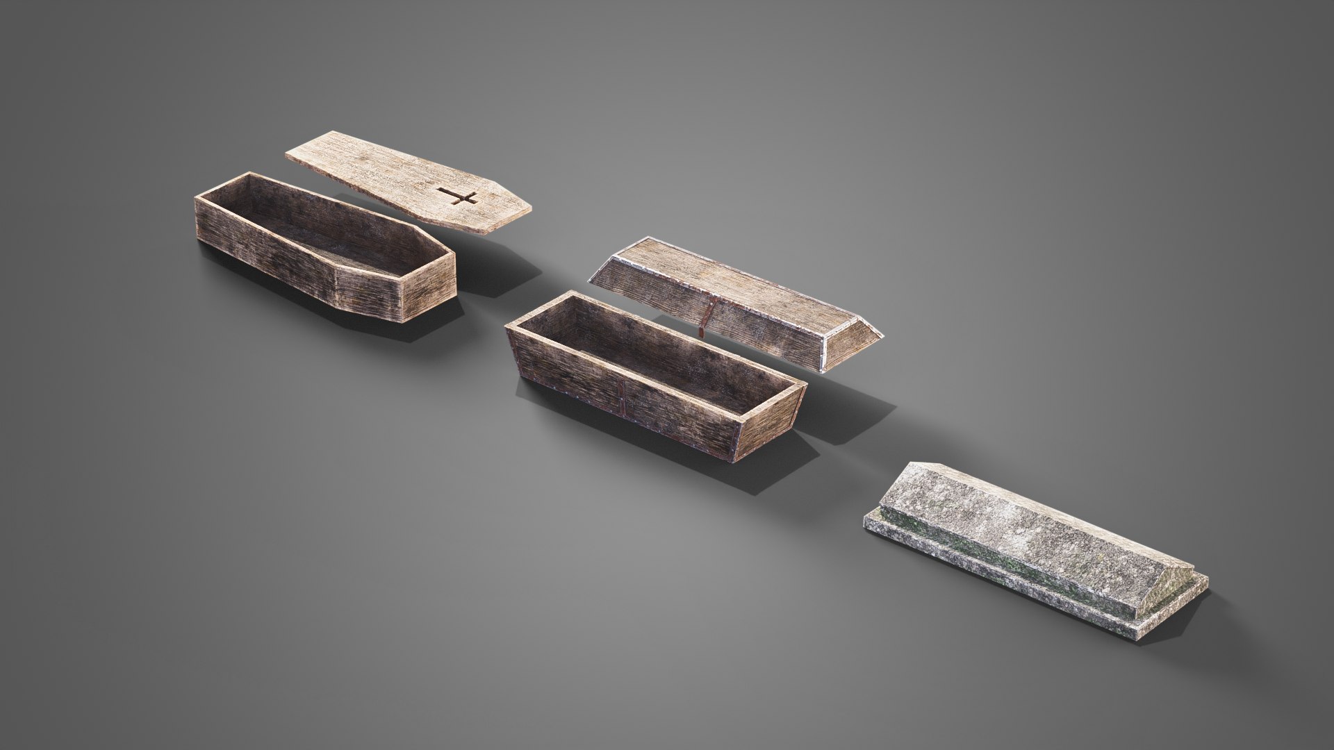 Graveyard Set 3D Model - TurboSquid 2021212
