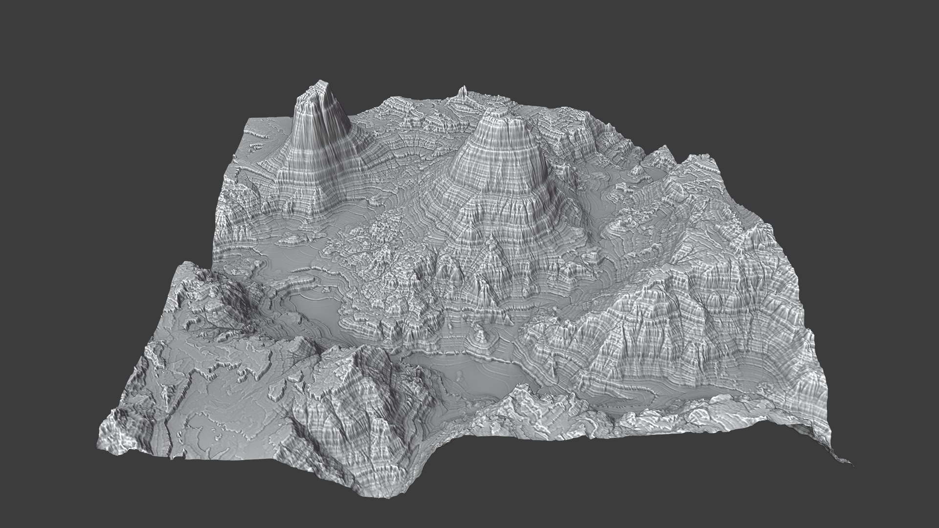 8K Detailed Cliff Landscape 3D - TurboSquid 1811959