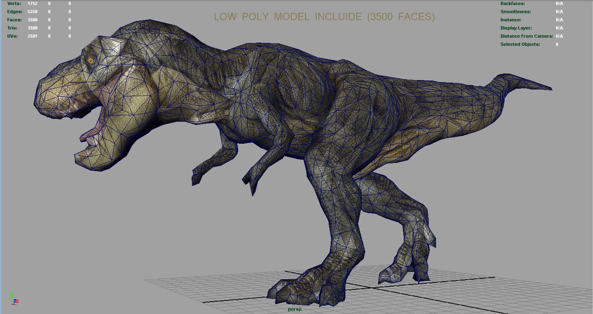 3d Model Hd Tyrannosaurus Rex