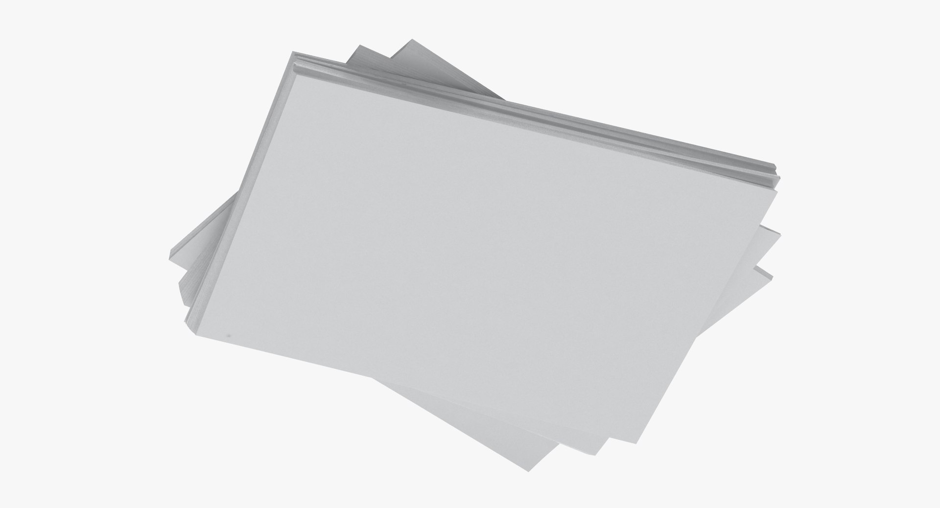 3D small stack paper sheets - TurboSquid 1206505