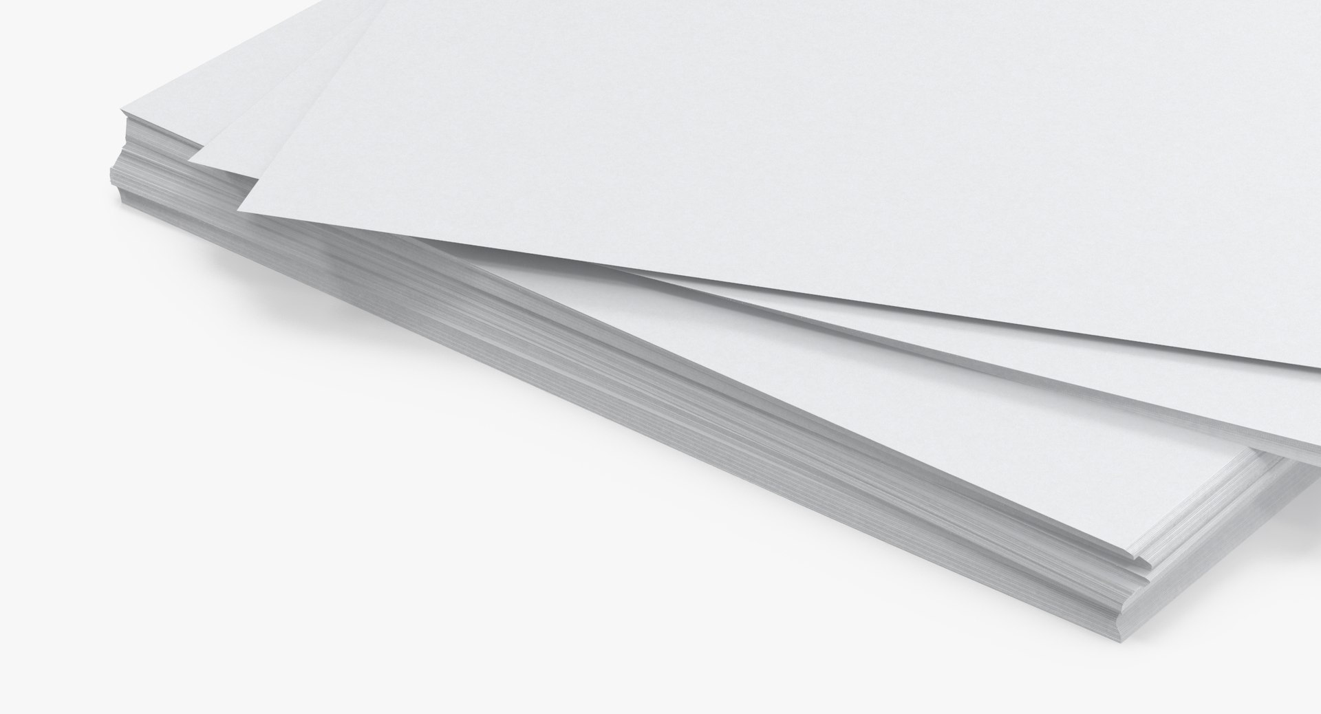 3D Small Stack Paper Sheets - TurboSquid 1206505