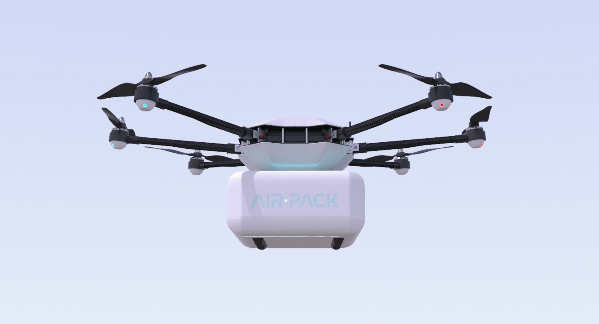 3d Model Concept Delivery Drone