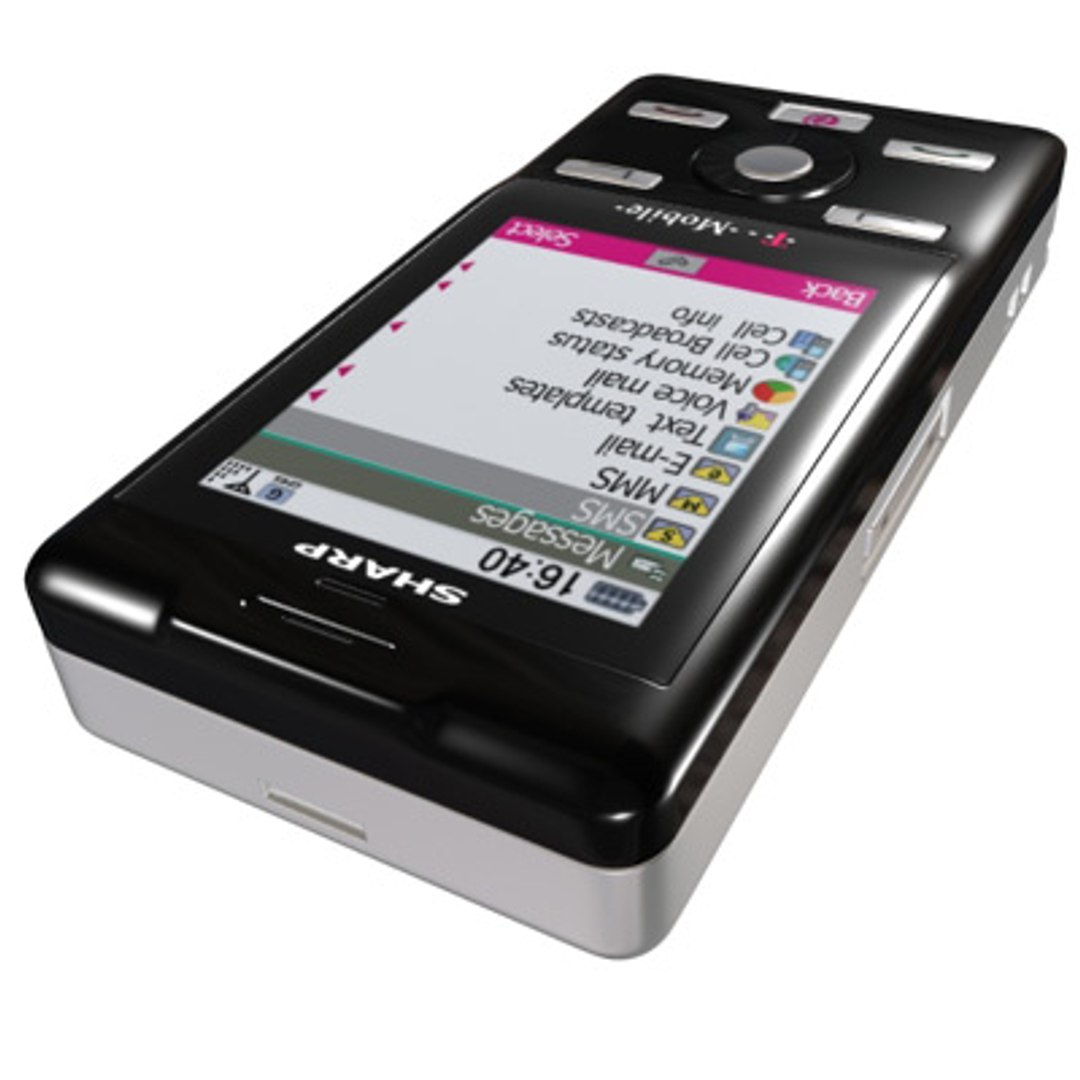 3d max sharp tm100 cell phone
