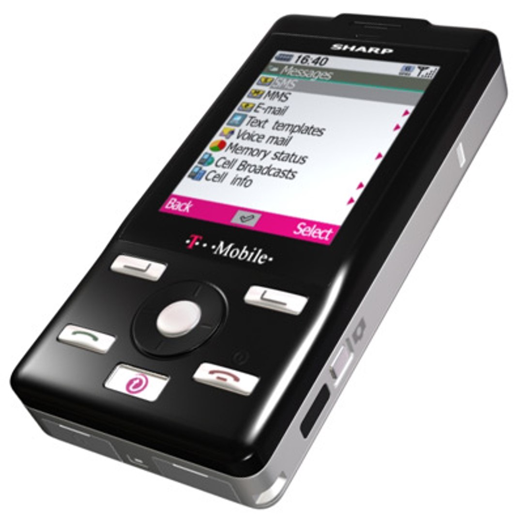 3d max sharp tm100 cell phone