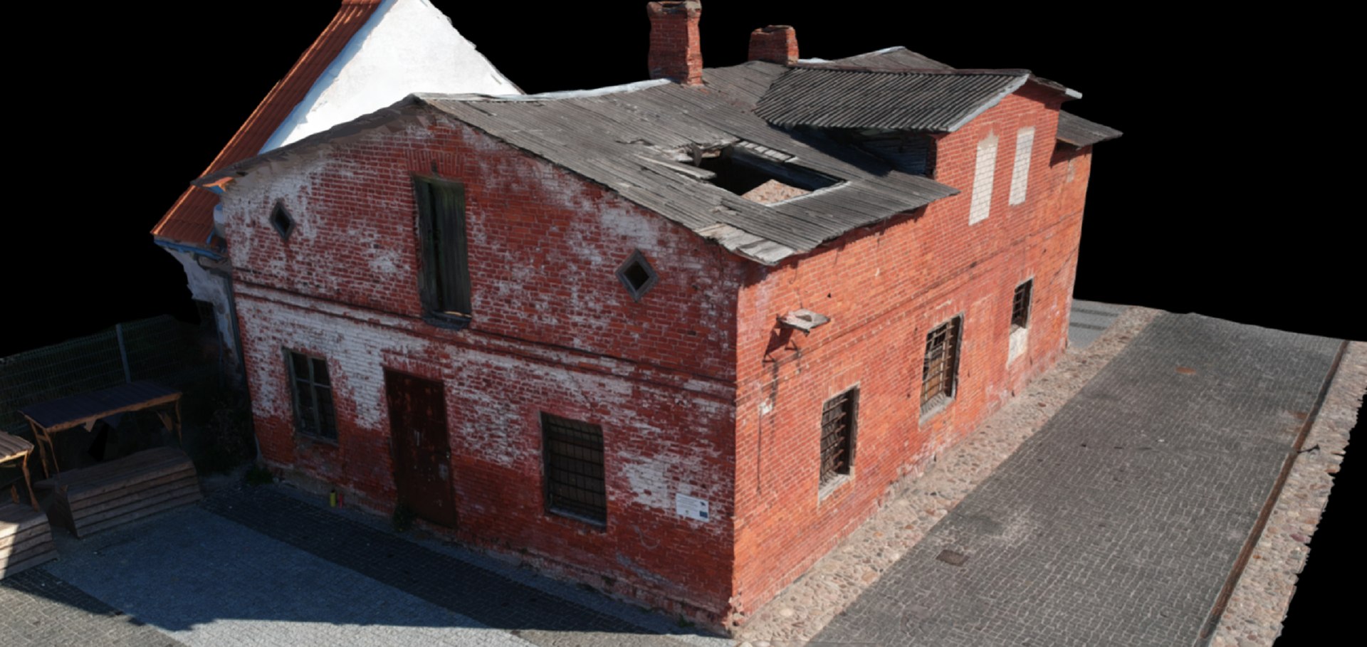 3D brick building model - TurboSquid 1622594