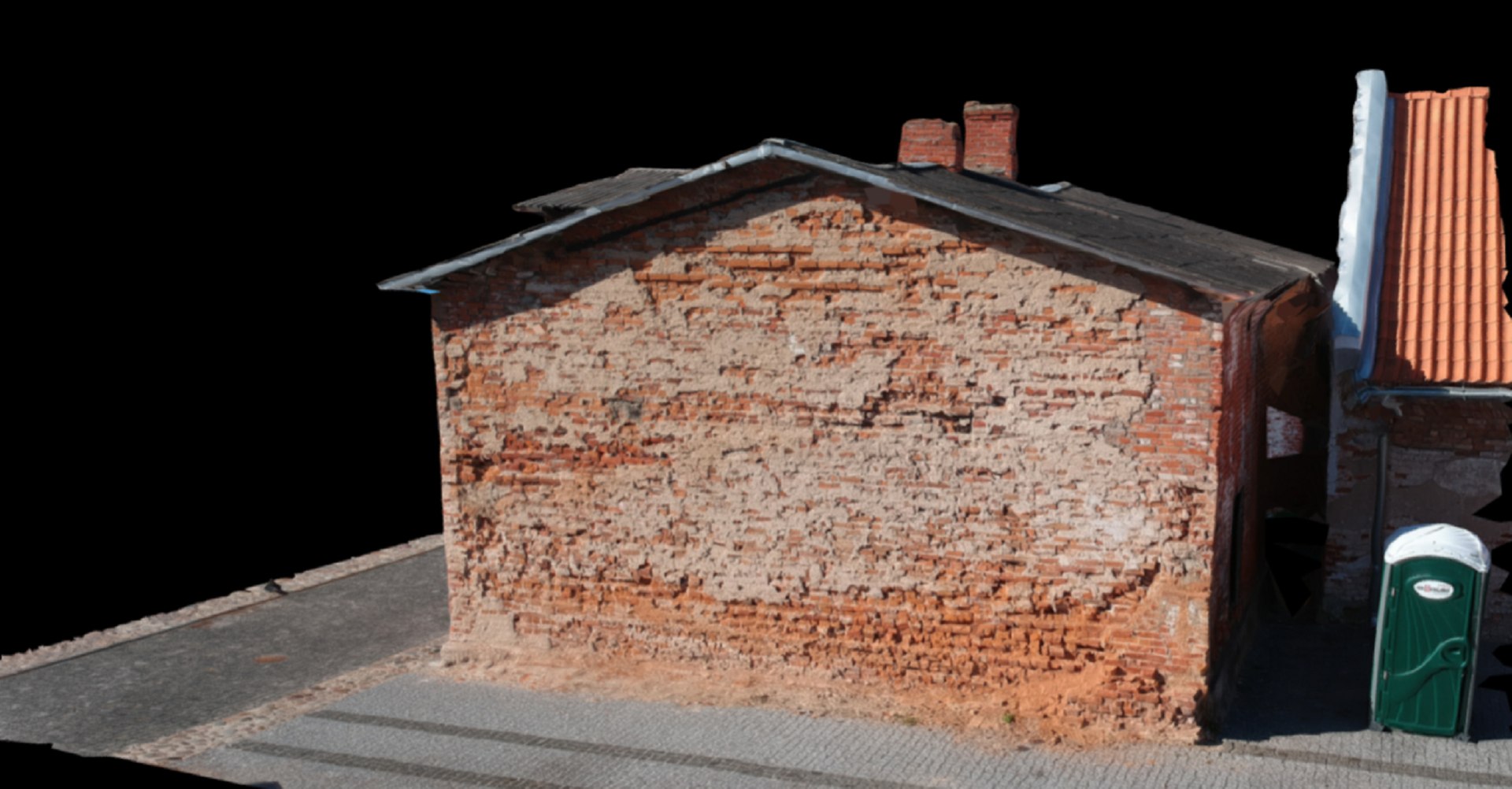 3D brick building model - TurboSquid 1622594