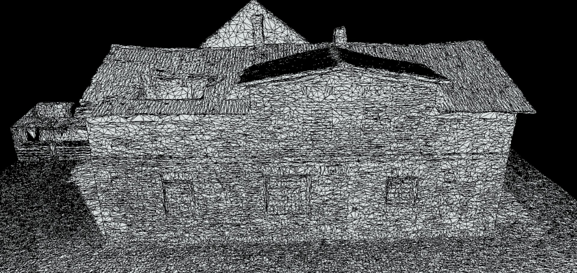 3D brick building model - TurboSquid 1622594