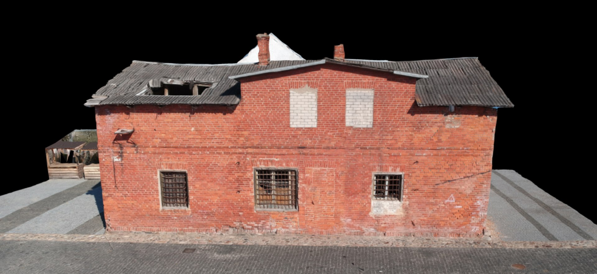 3D brick building model - TurboSquid 1622594