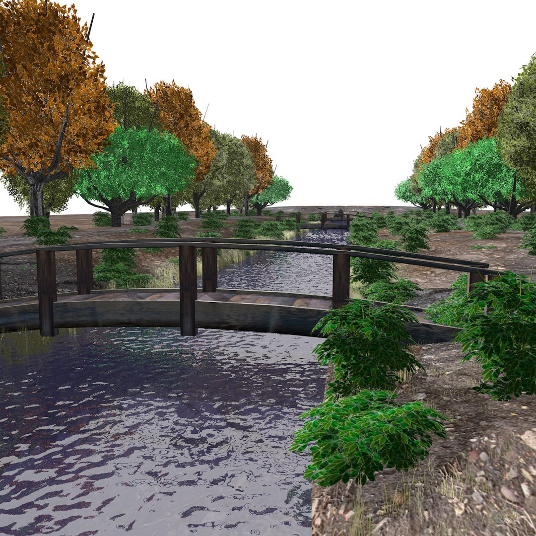Flowing river scene animations 3D - TurboSquid 1465720