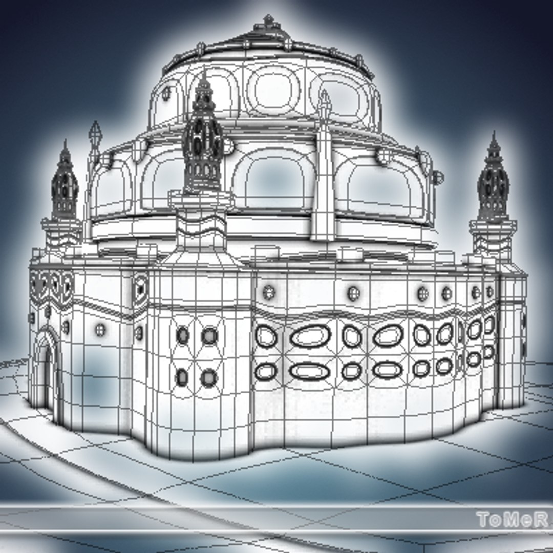 3ds max temple mysterious complex
