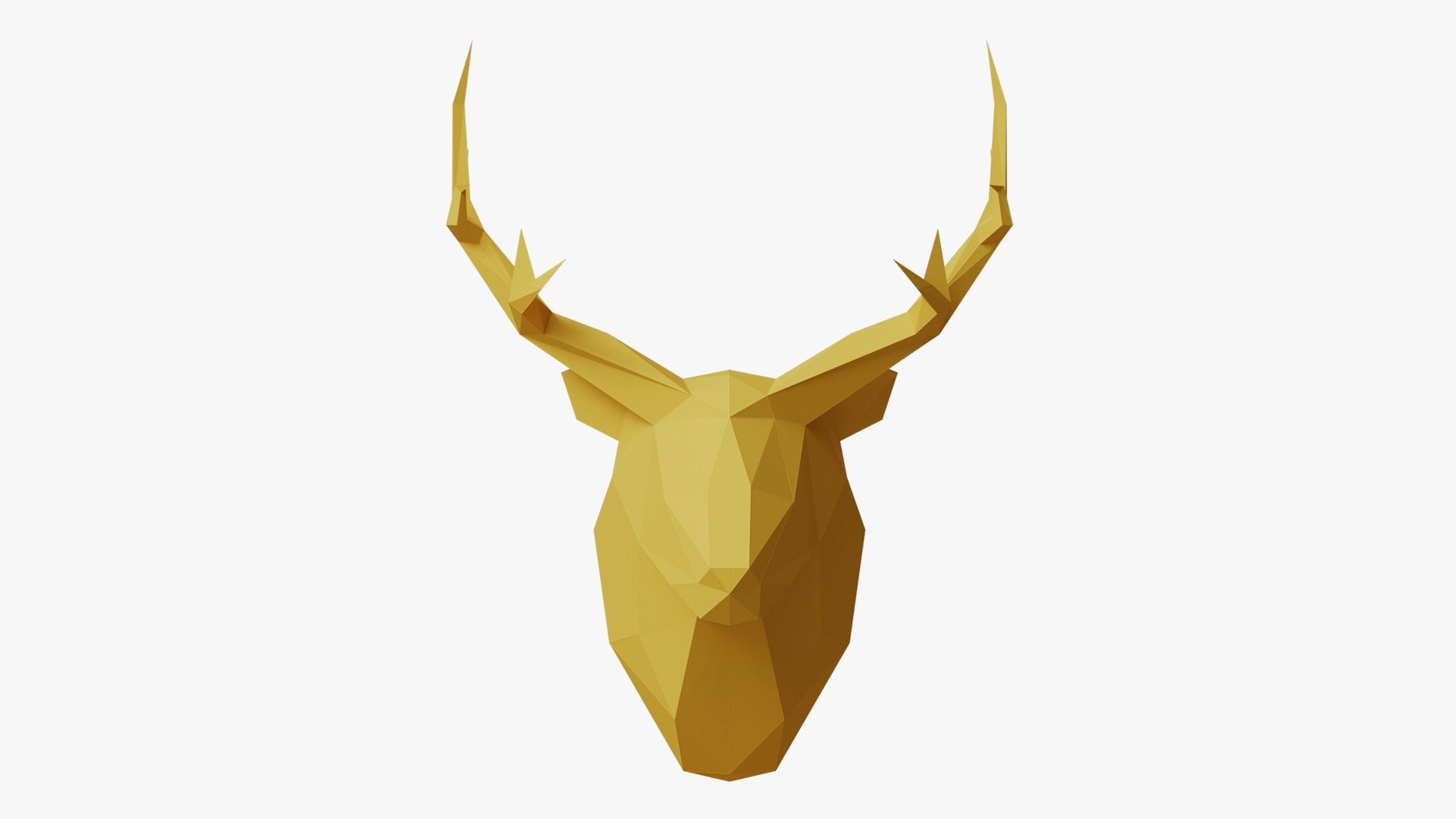 3D model paper deer head - TurboSquid 1941245