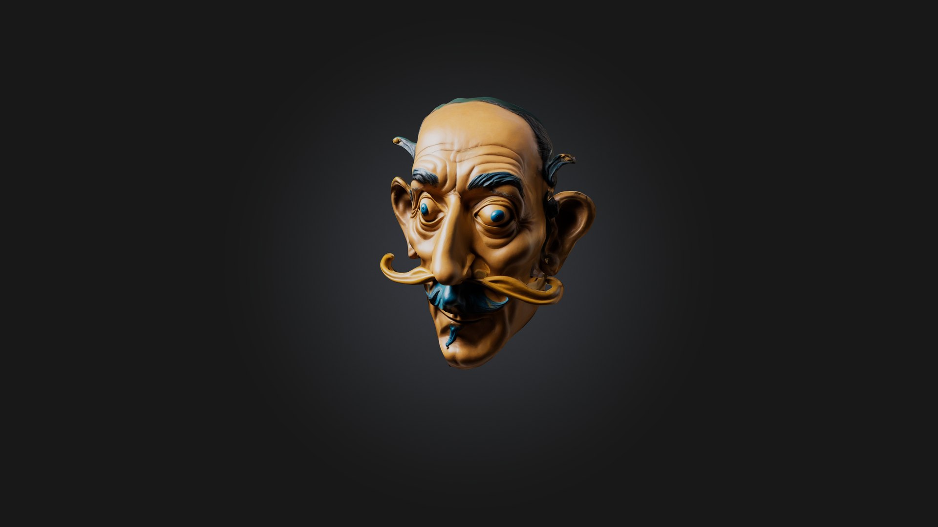 3D Salvador Dali Mask - TurboSquid 2290959