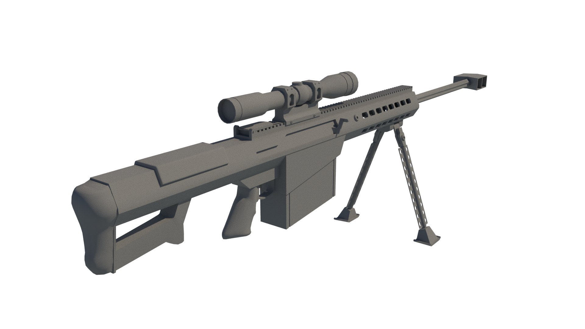SNIPER FRANCOTIRADOR BARRETT M-82 3D Model - TurboSquid 2238212