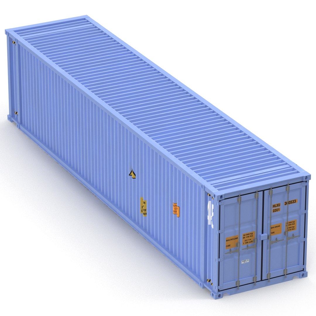 45 Ft Cube Container 3d Max