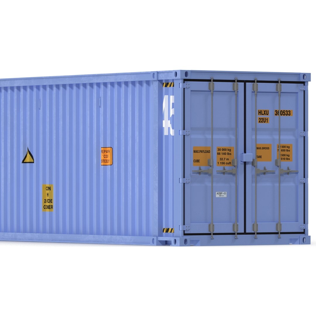 45 Ft Cube Container 3d Max