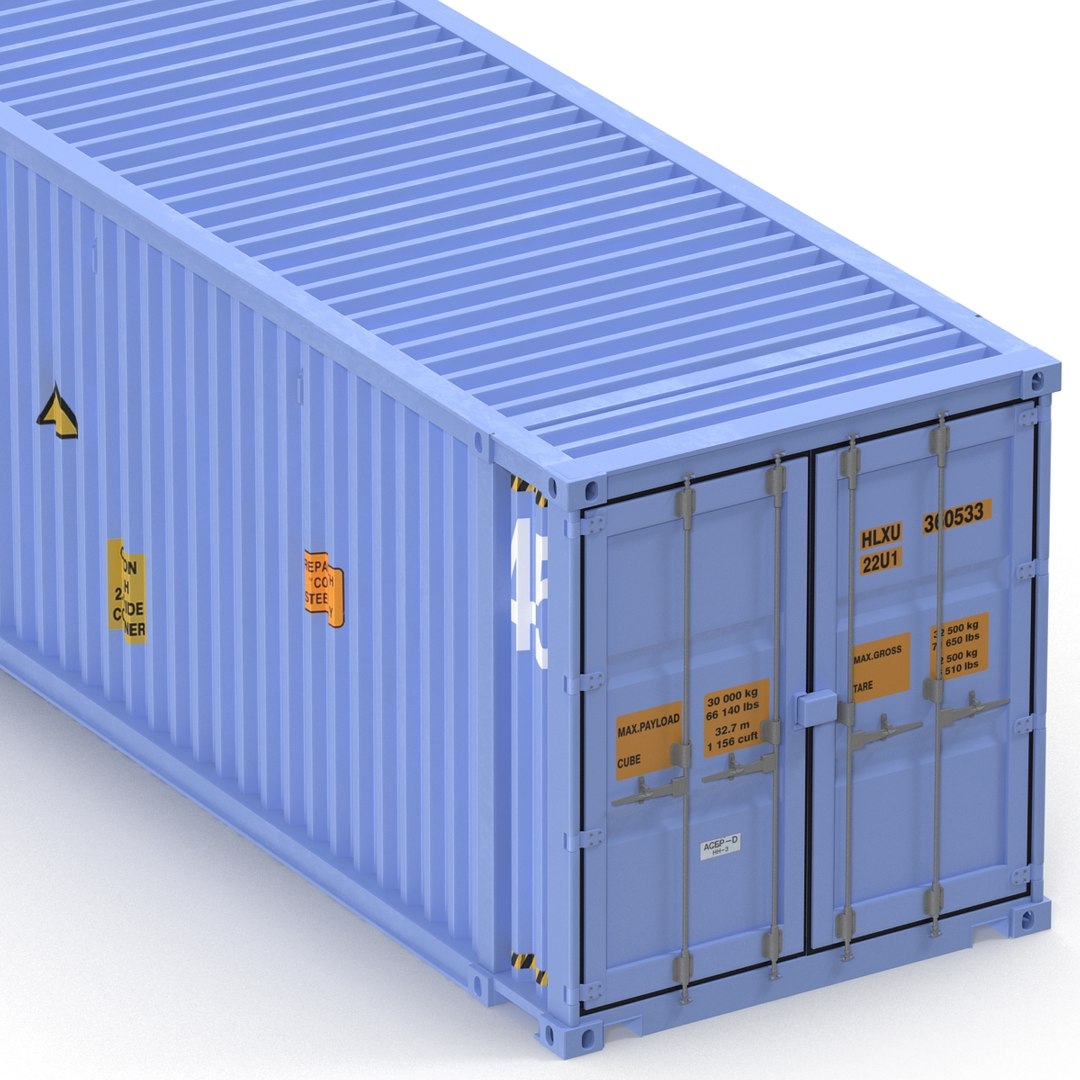 45 Ft Cube Container 3d Max
