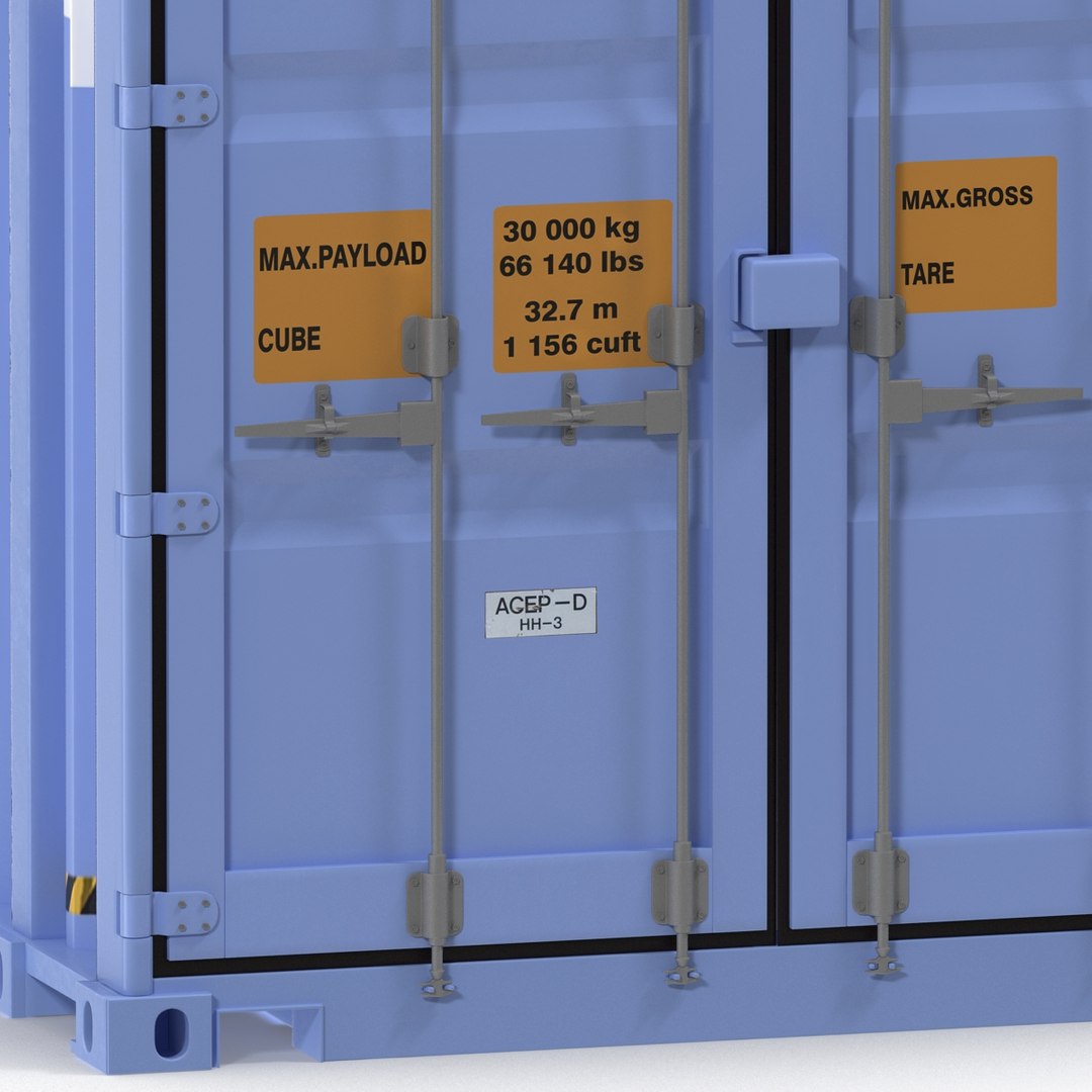 45 Ft Cube Container 3d Max