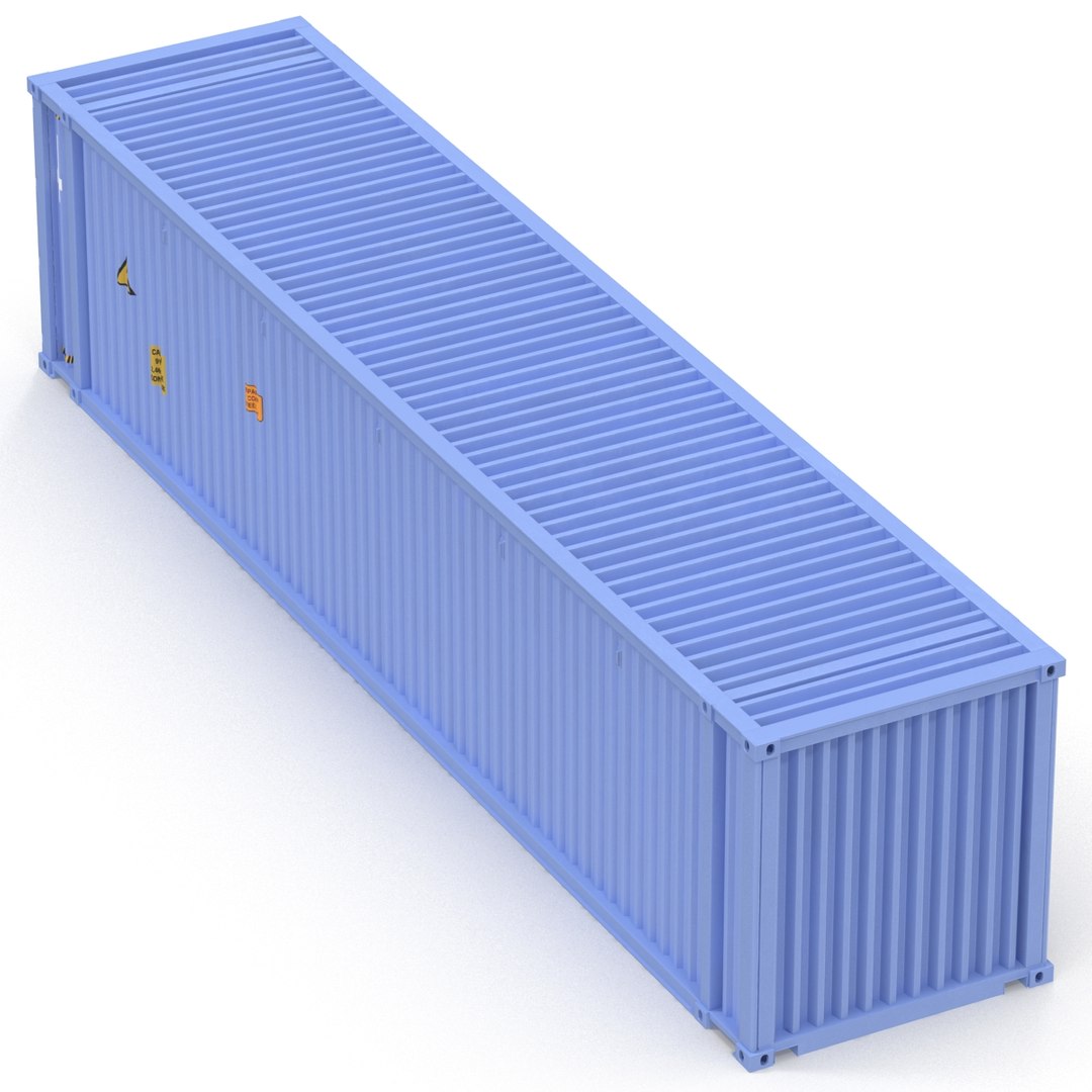 45 Ft Cube Container 3d Max
