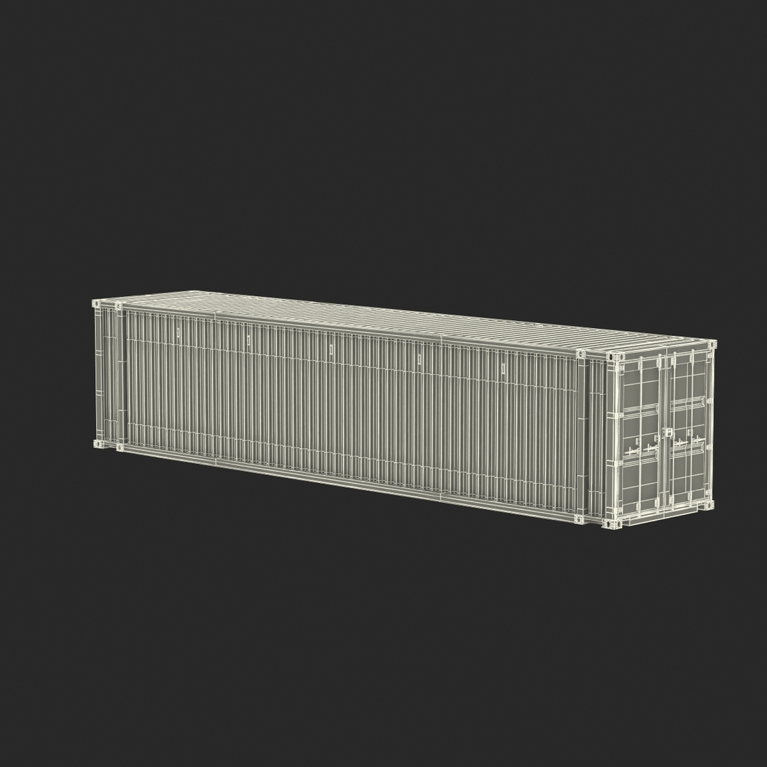 45 Ft Cube Container 3d Max