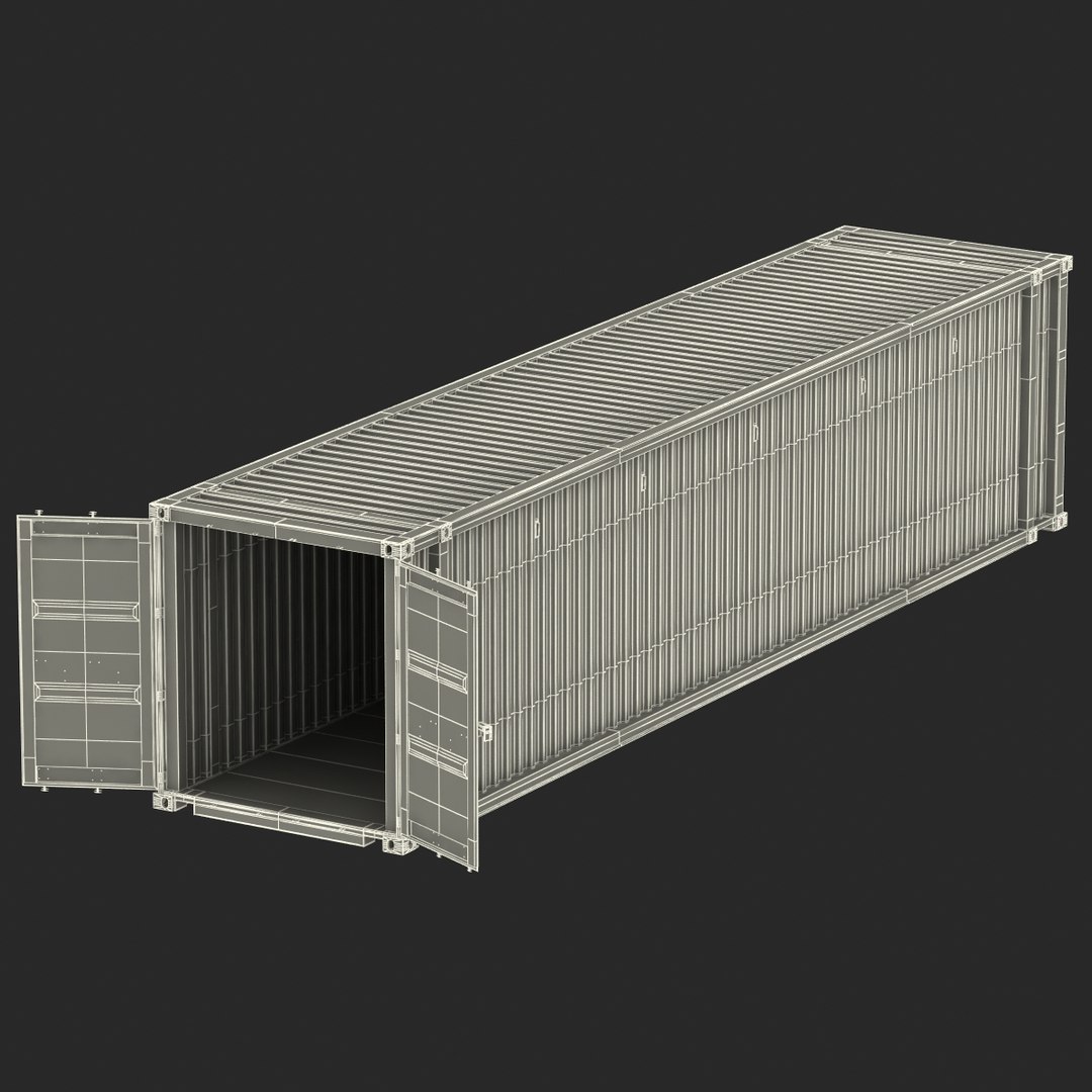 45 Ft Cube Container 3d Max