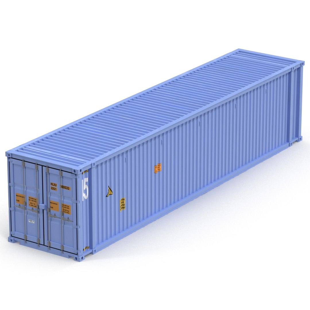 45 Ft Cube Container 3d Max