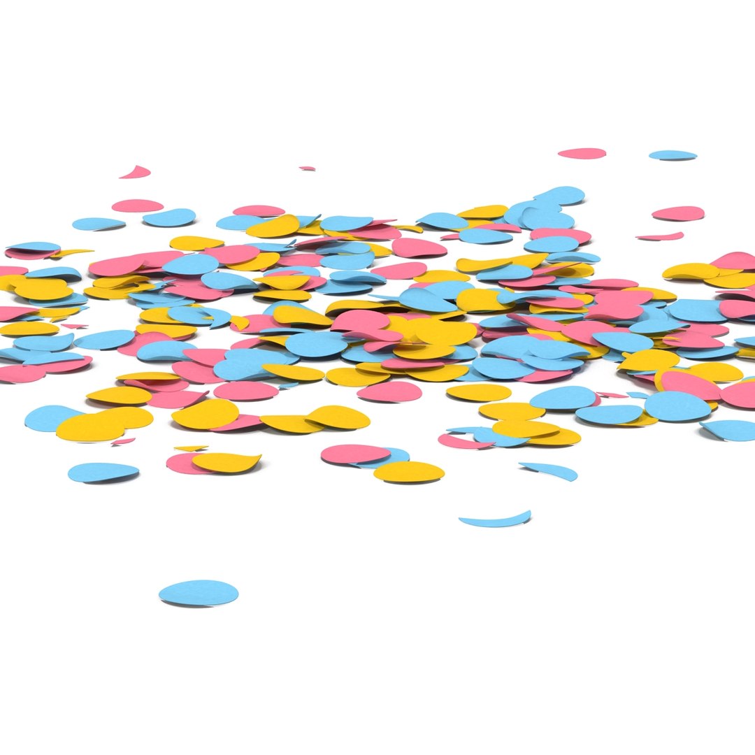 confetti colors 3d 3ds