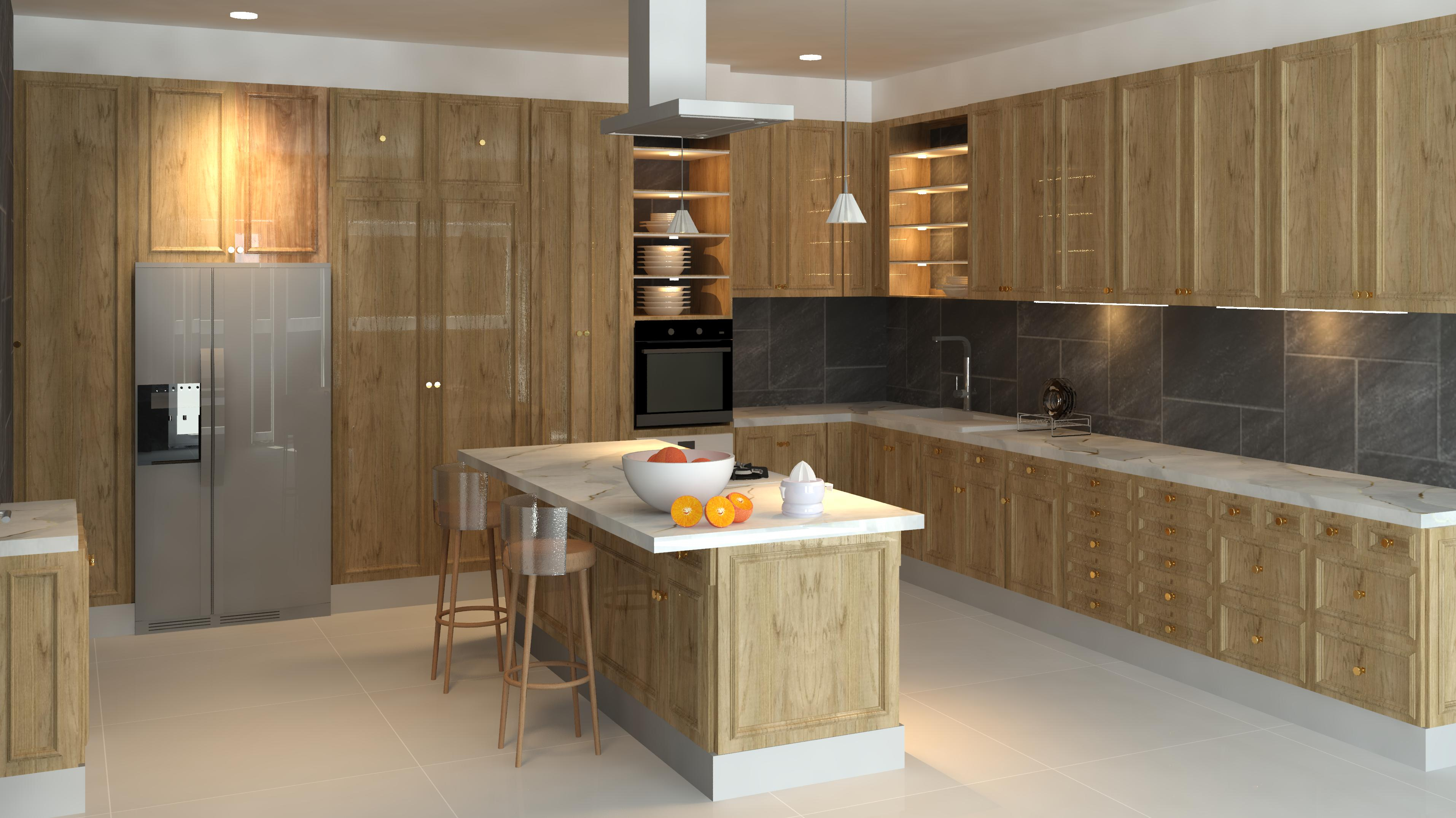 Boiserie Kitchen Revit model - TurboSquid 1722628