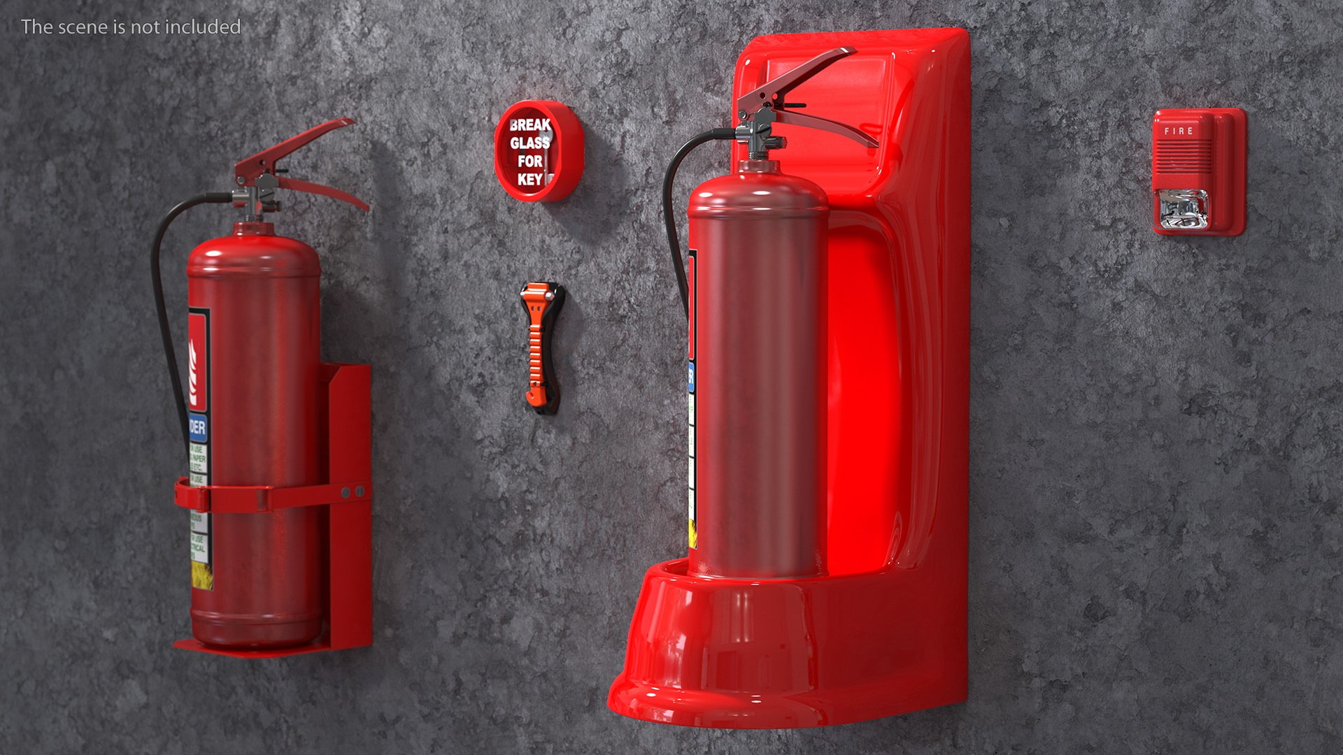 Single Extinguisher Fiberglass Stand 3D Model - TurboSquid 1687454