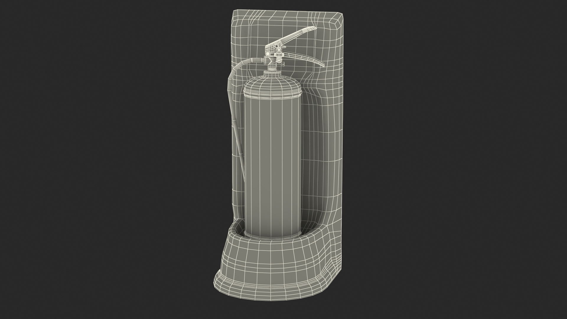 Single Extinguisher Fiberglass Stand 3D Model - TurboSquid 1687454
