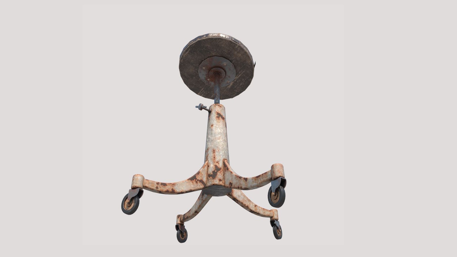 Old Rusted Stool 3D Model - TurboSquid 2093253