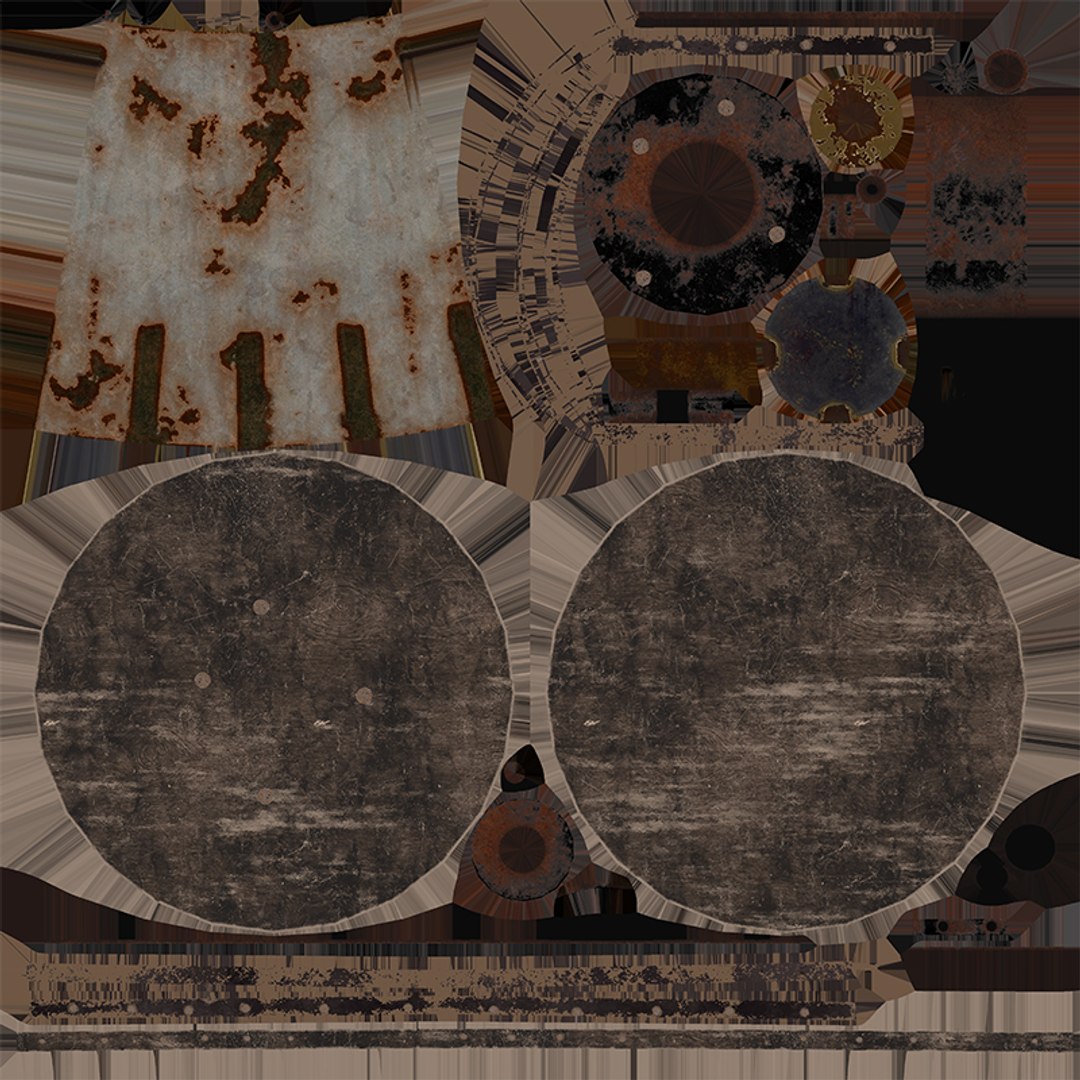 Old Rusted Stool 3D Model - TurboSquid 2093253