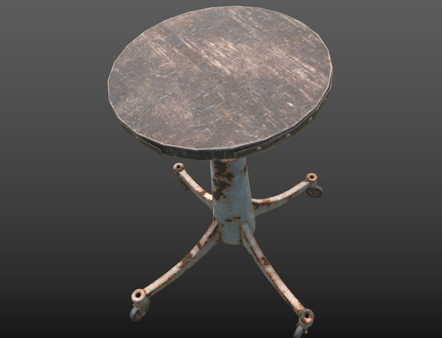 Old Rusted Stool 3D Model - TurboSquid 2093253
