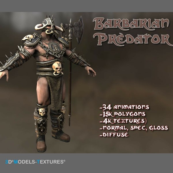 3D Barbarian Models | TurboSquid