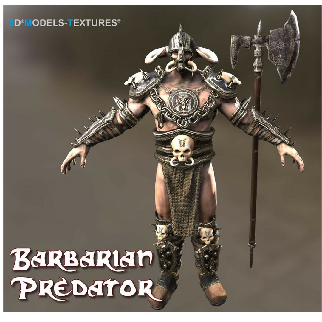 3D Model Barbarian Predator - TurboSquid 1208447