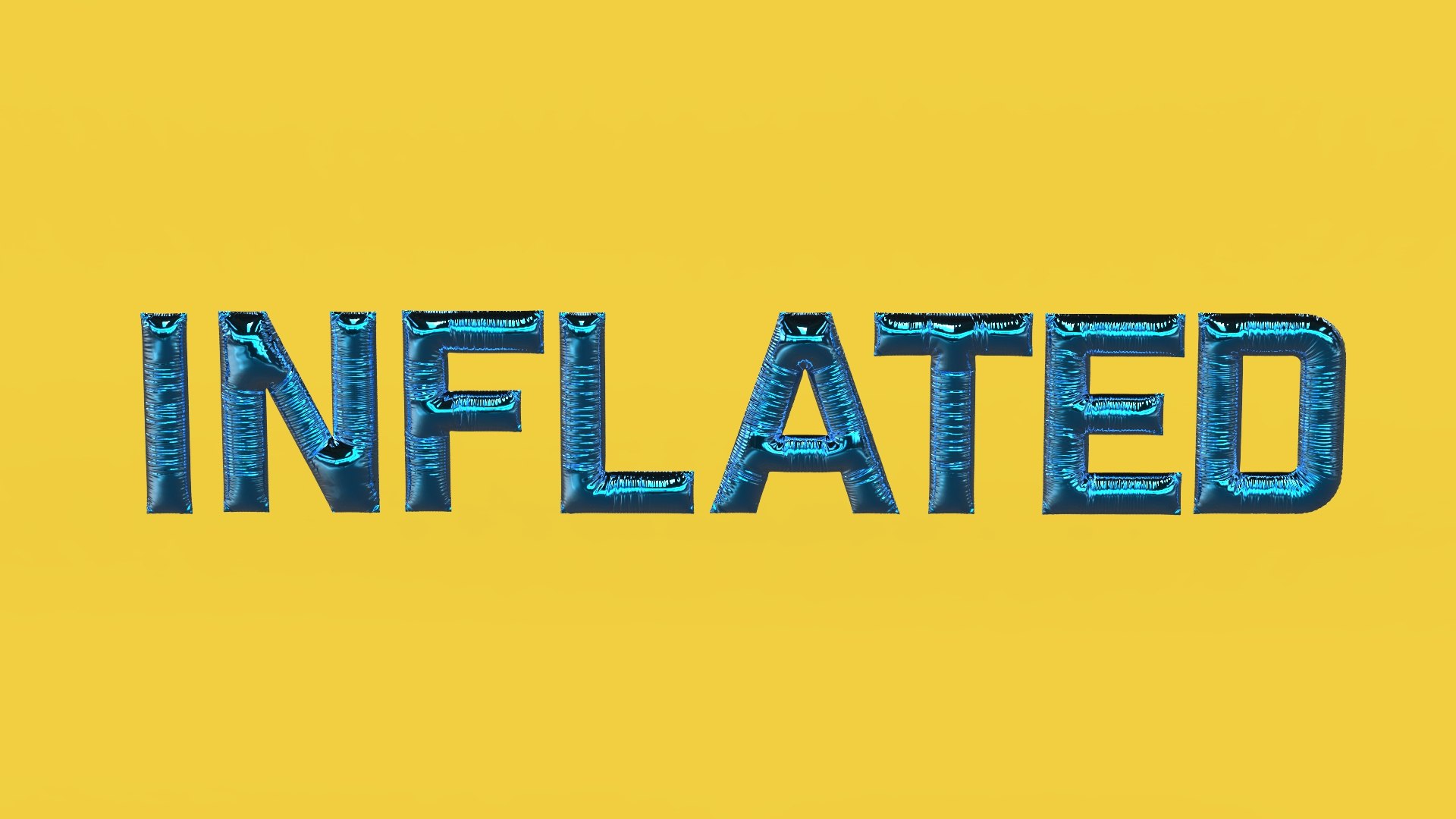 3D Half Inflated Alphabet - TurboSquid 2230171