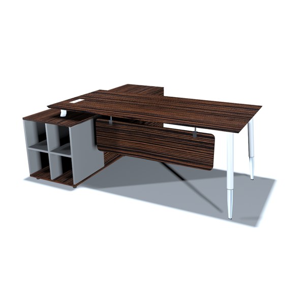 Executive table desk 3D model - TurboSquid 1383985