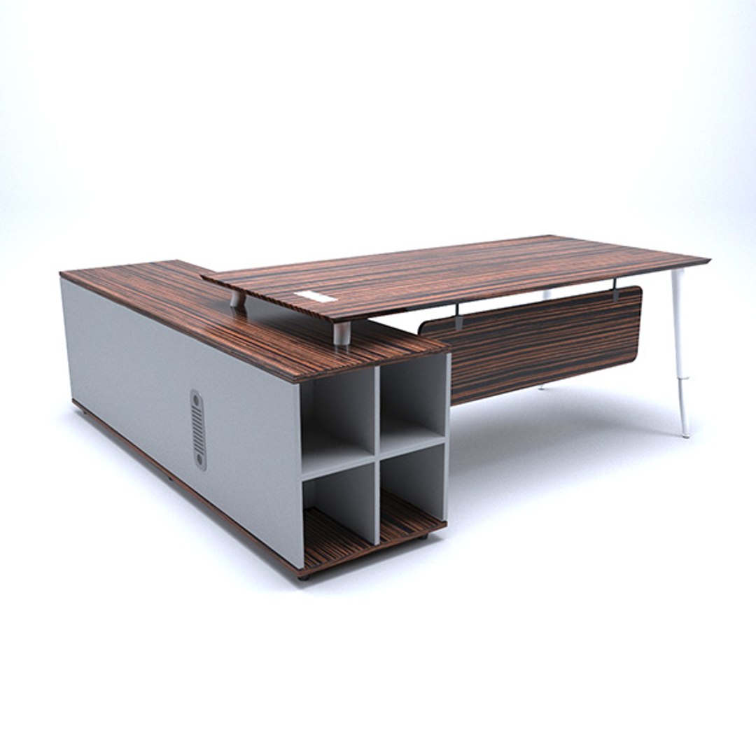 Executive Table Desk 3D Model - TurboSquid 1383985