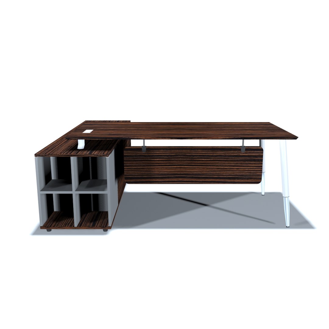 Executive Table Desk 3D Model - TurboSquid 1383985