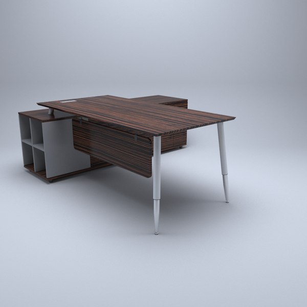 Executive table desk 3D model - TurboSquid 1383985