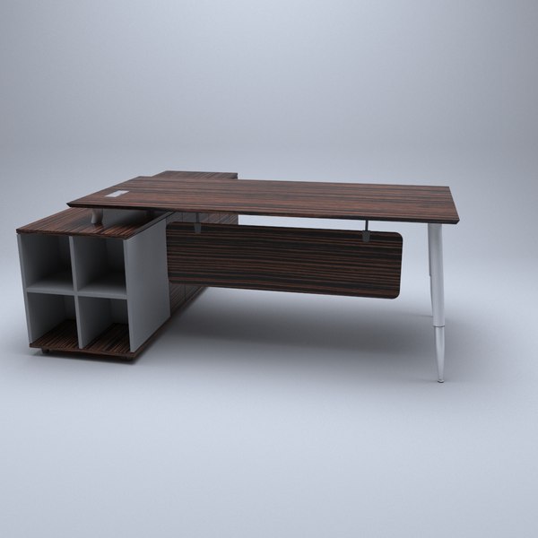 Executive table desk 3D model - TurboSquid 1383985