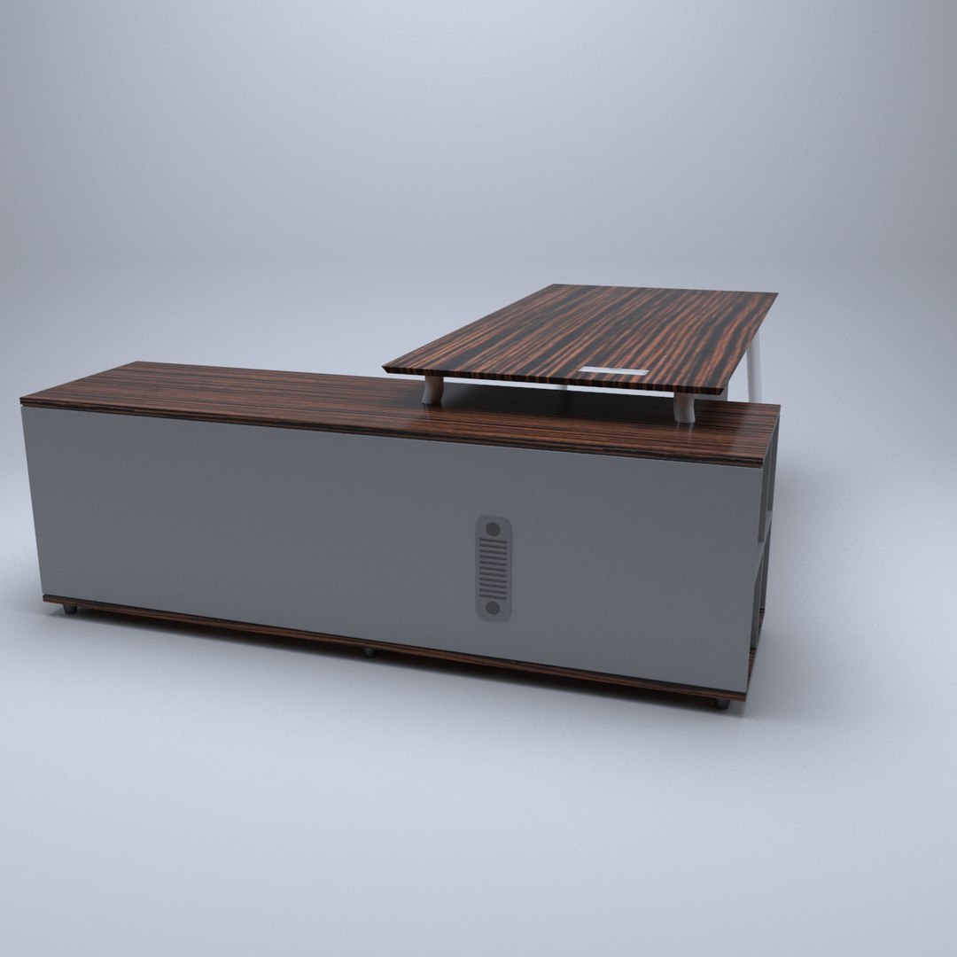 Executive Table Desk 3D Model - TurboSquid 1383985