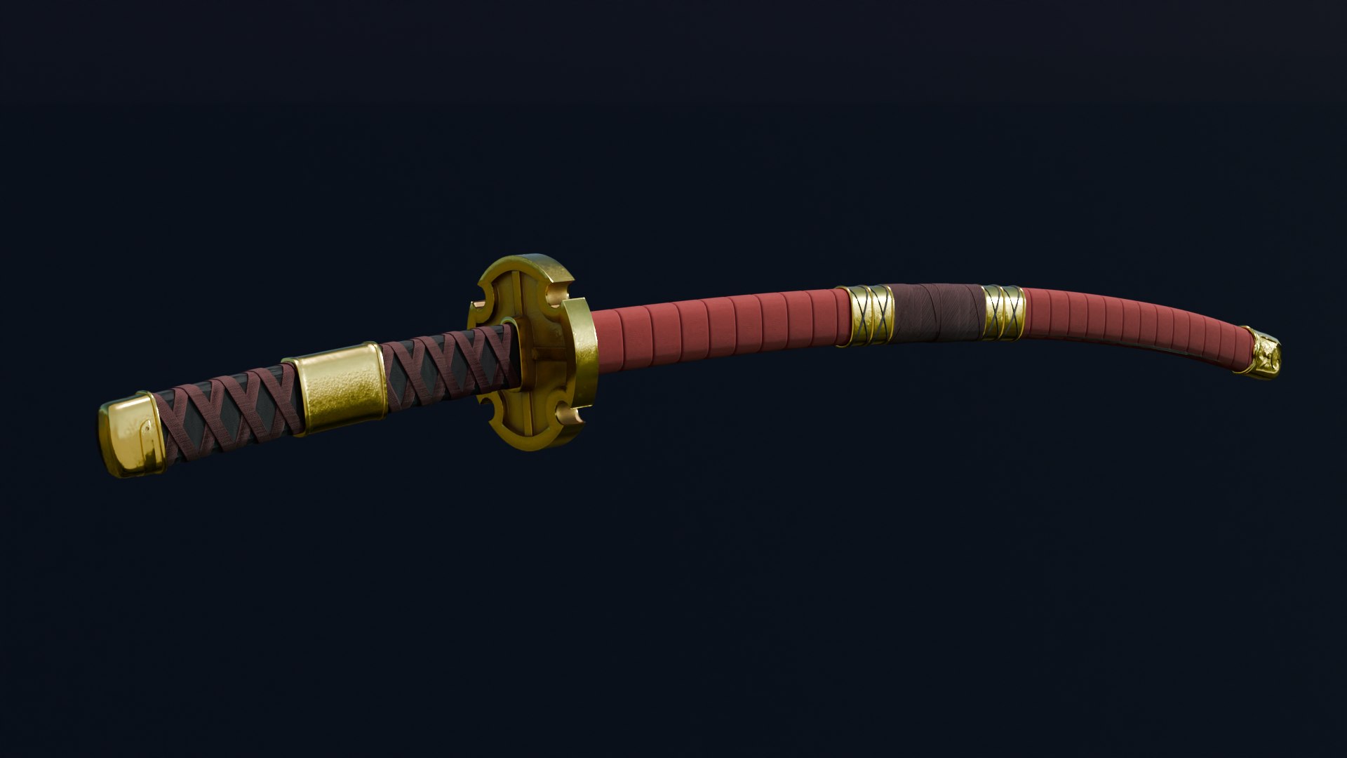 3D Model Katana - Sandai Kitetsu - TurboSquid 2240678