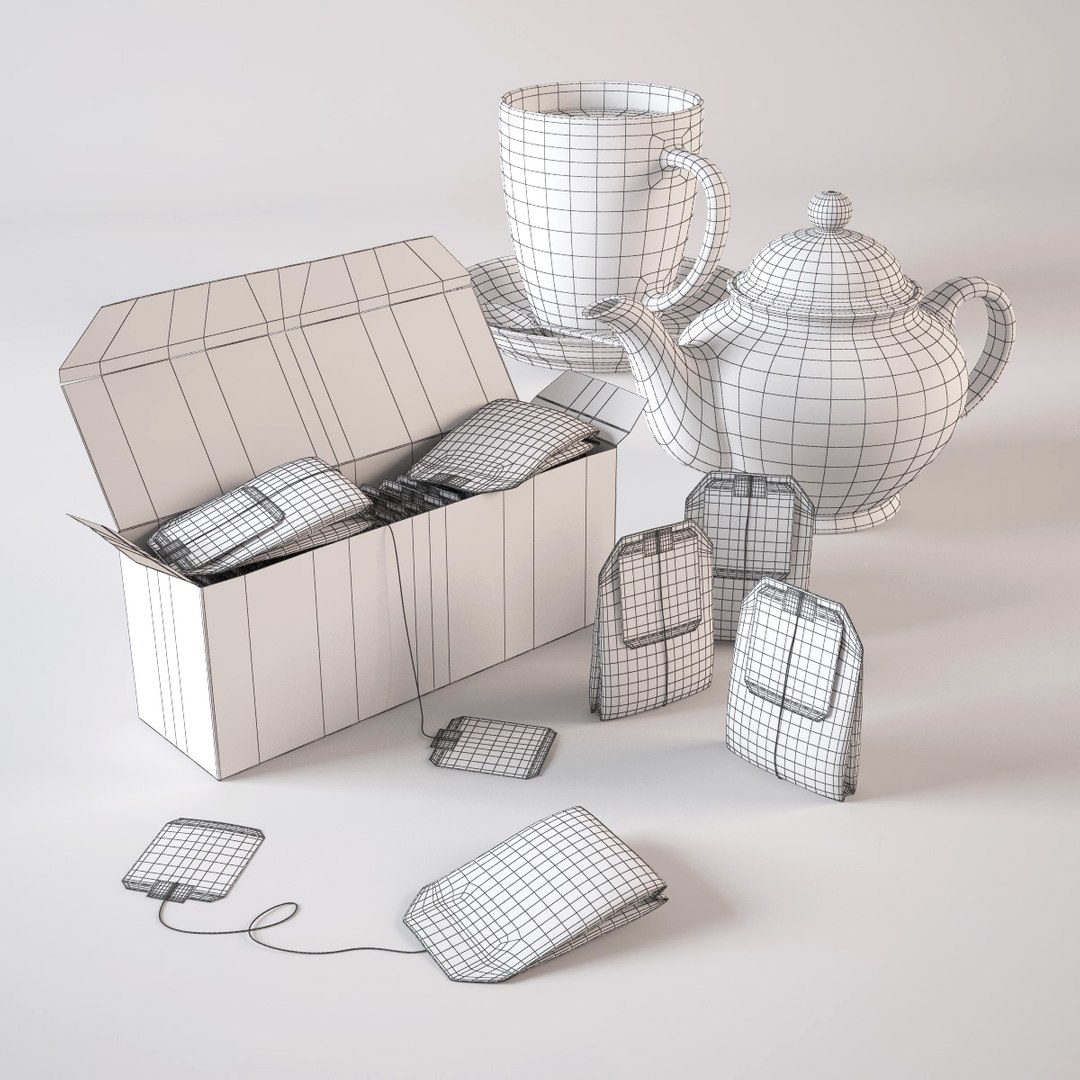 tea bag 3d max