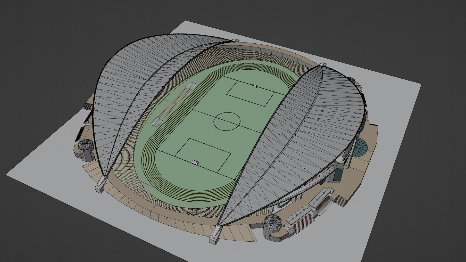 3d stadium model