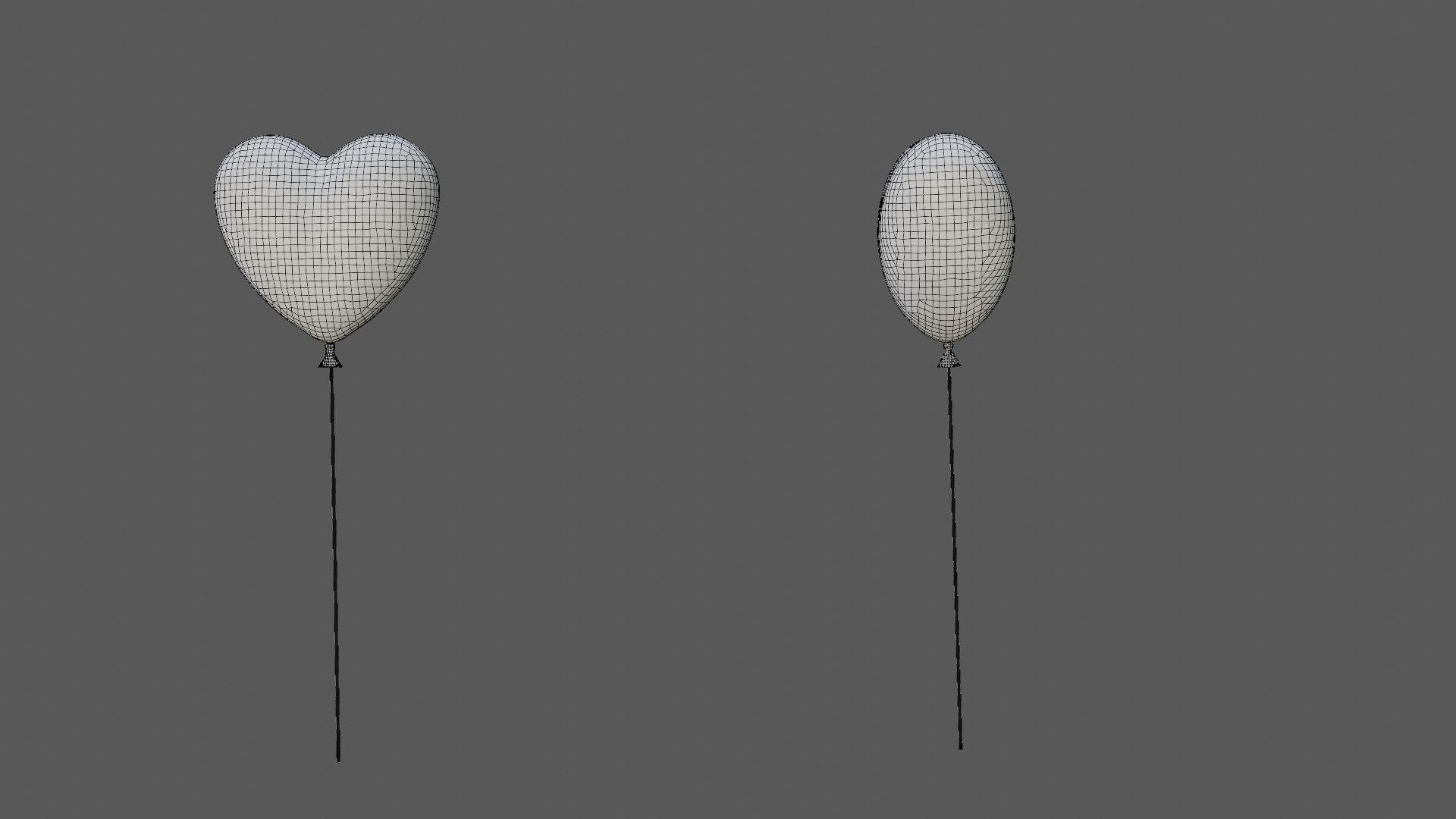 Heart Balloon 3D Model - TurboSquid 1777663