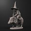 Witch ride pig print 3D model - TurboSquid 1534370
